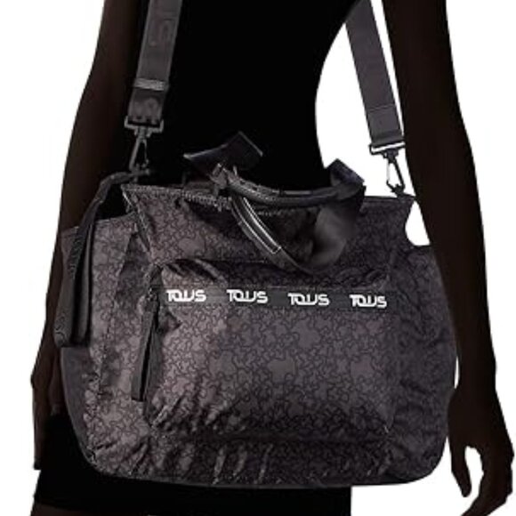 Tous | Bags | Tous Kaos Mini Sport Mommy Bag Black Brown With Separate ...